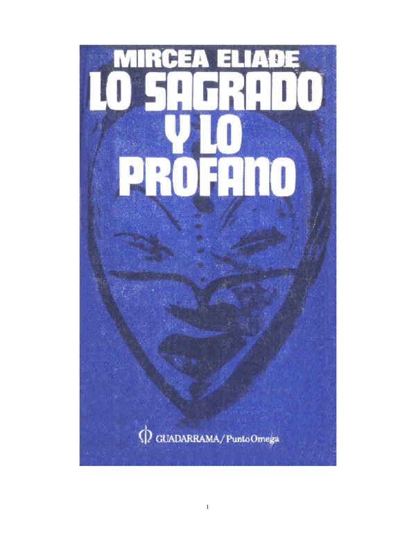 (PDF) lo sagrado y lo profano