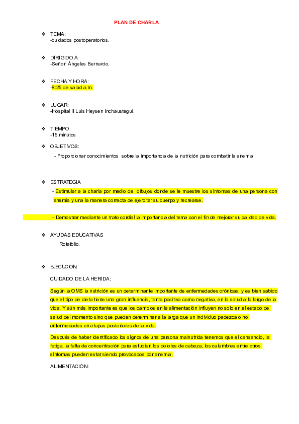 (DOC) (comunidad) plan de charla NUTRICION 2