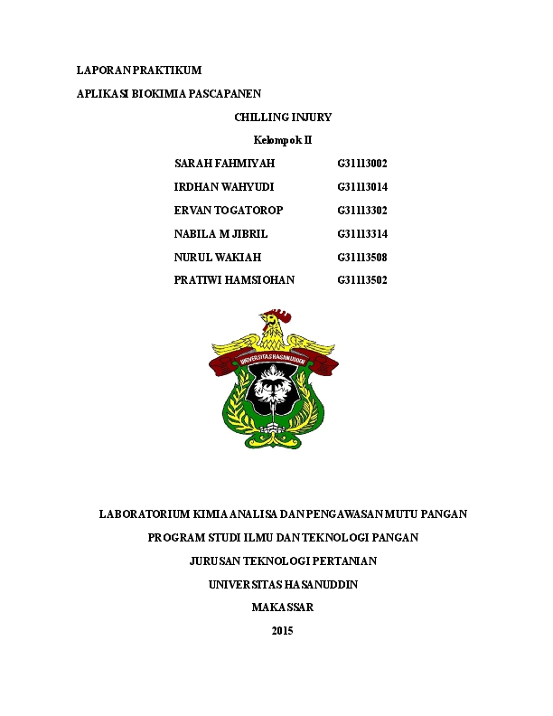 (DOC) Chilling Injury