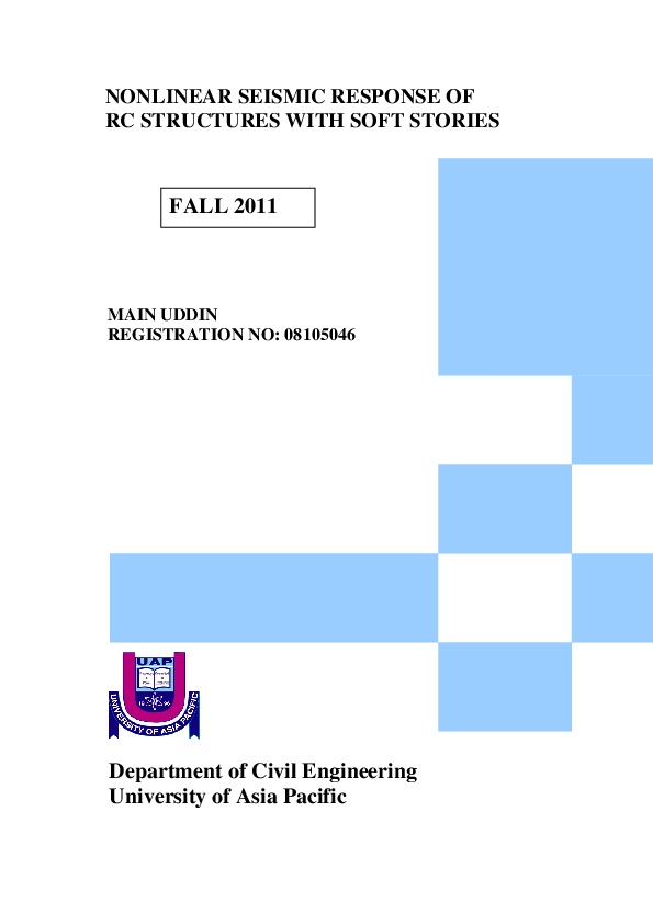 (PDF) Nonlinear Seismic Response of RC Structures with Soft Stories