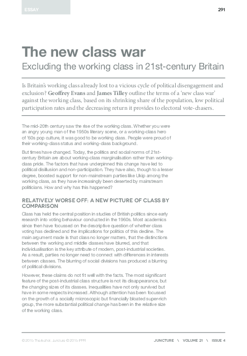 (PDF) The New Class War