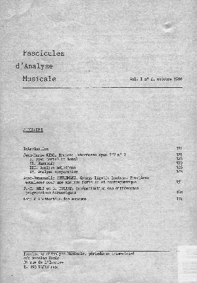 (PDF) 'György Ligeti : Lontano. Premières esquisses pour une analyse ...