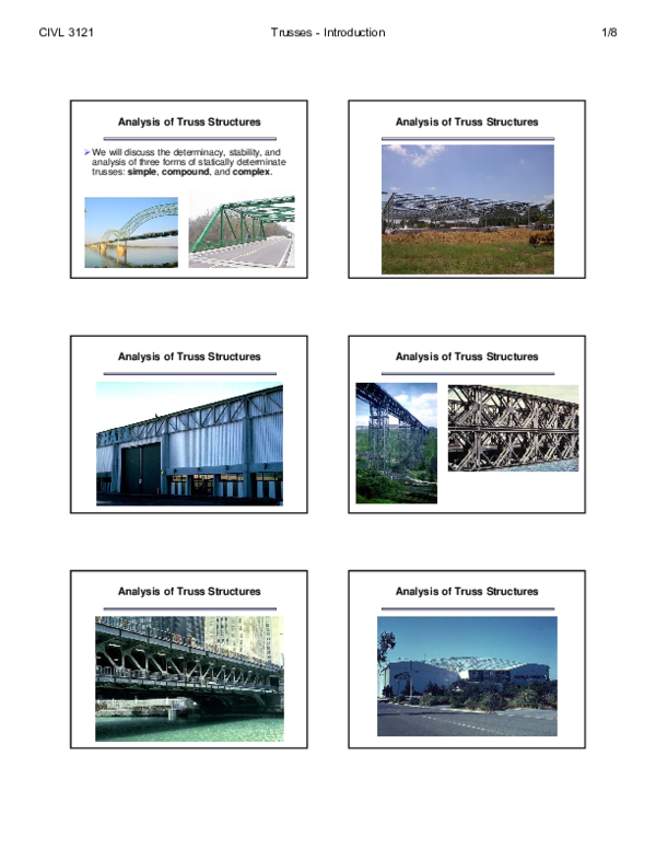 (PDF) Microsoft PowerPoint - notes_03a trusses - determinacy and ...