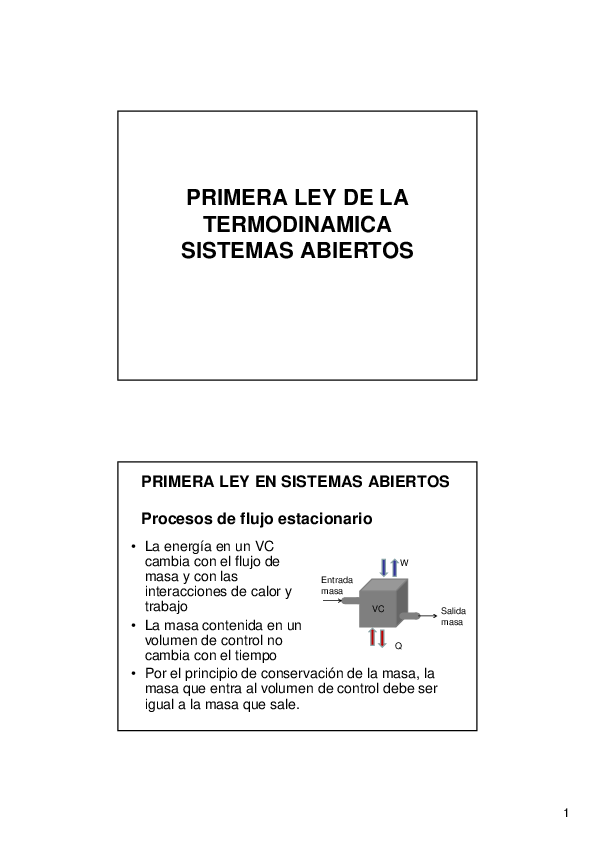 (PDF) PRIMERA LEY DE LA TERMODINAMICA_SISTEMAS ABIERTOS_II-2015