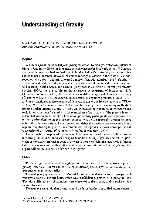 (PDF) Understanding of gravity