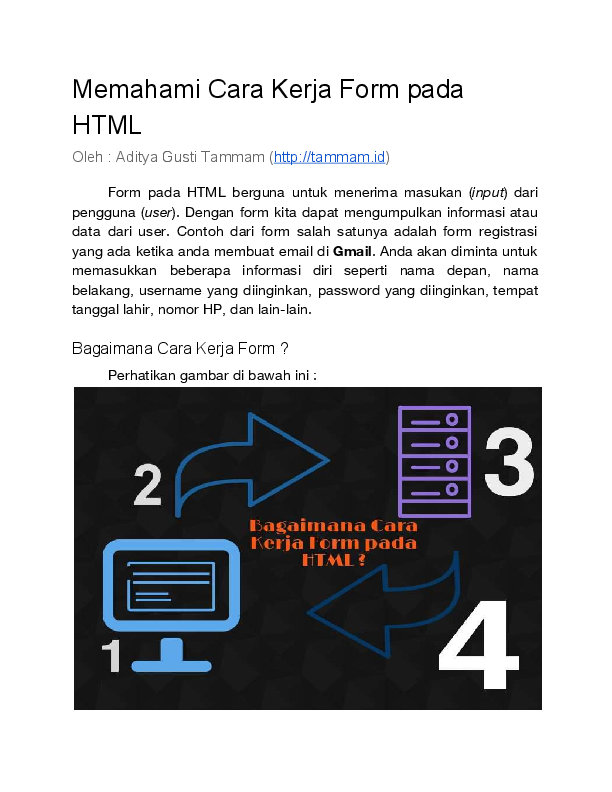 (PDF) Memahami Cara Kerja Form pada HTML