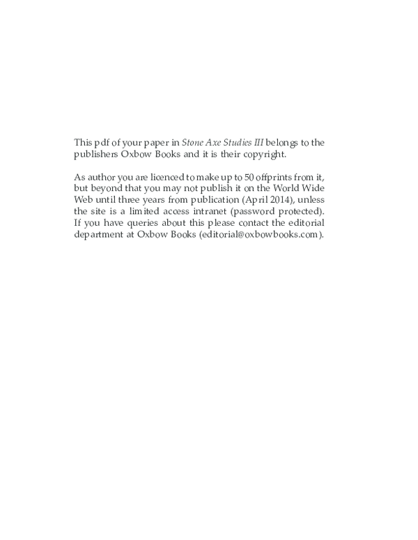 (PDF) The prehistoric axe factory at Sanganakallu-Kugal (Bellary ...