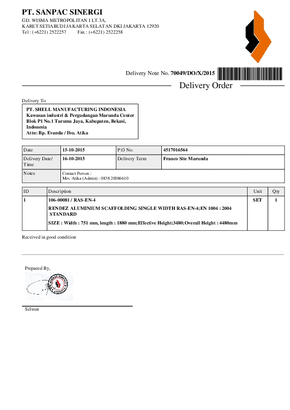(PDF) Delivery Notefr | Selwen pillay - Academia.edu
