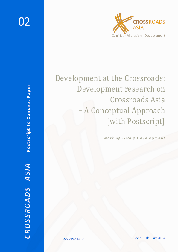 Development at the Crossroads: Development research on Crossroads Asia ...