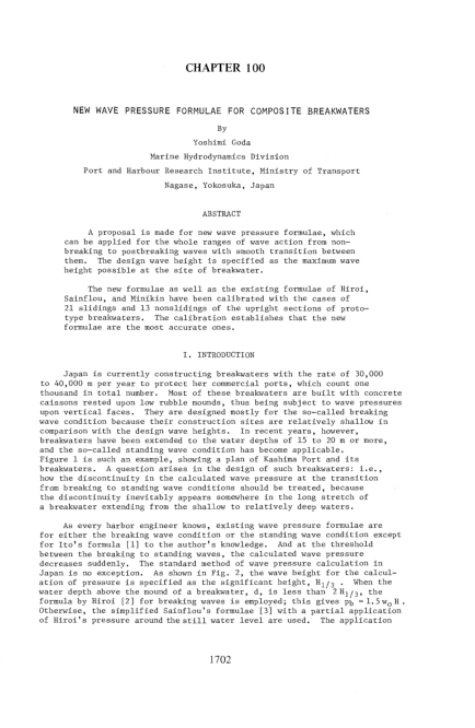 (PDF) Goda Y New Wave Pressure Formulae for Composite Breakwaters 1974