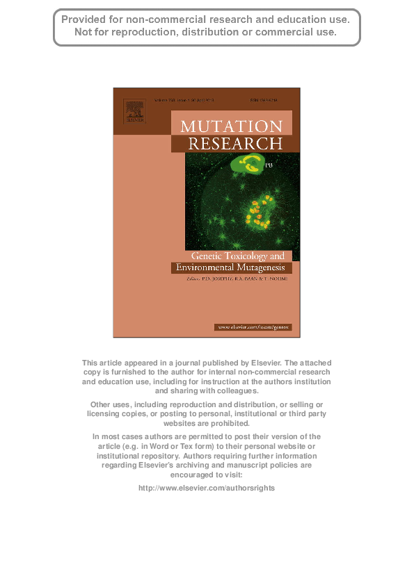 (PDF) Comparative analysis of clastogen-induced chromosome aberrations ...