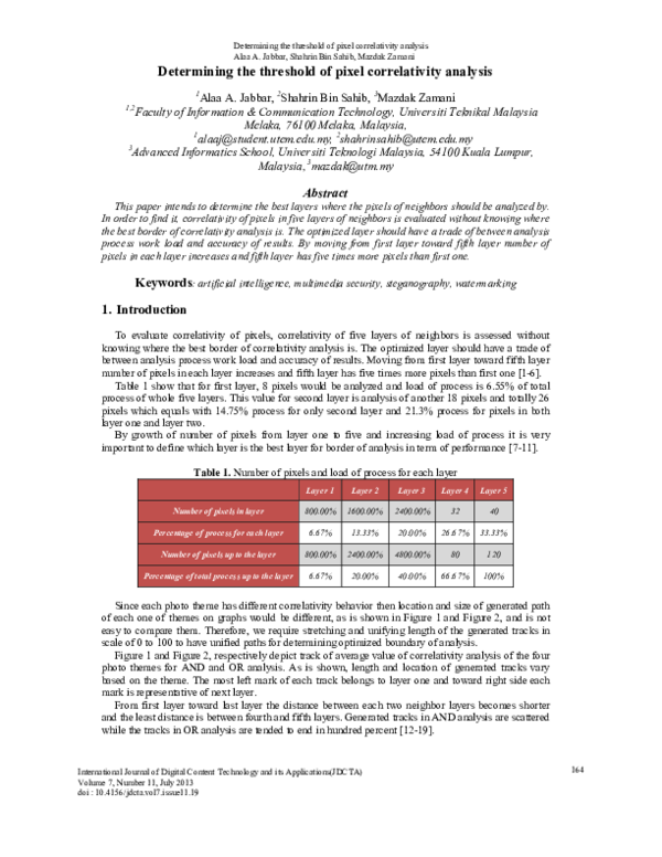 PDF Determining The Threshold Of Pixel Correlativity Analysis Alaa pdf-determining-the-threshold-of-pixel-correlativity-analysis-alaa