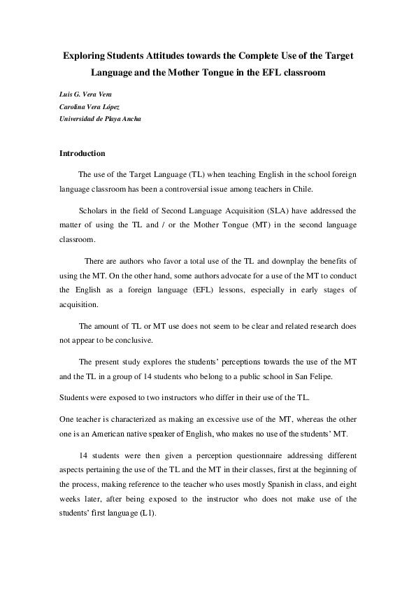 (PDF) Exploring Students Attitudes towards the Complete Use of the ...