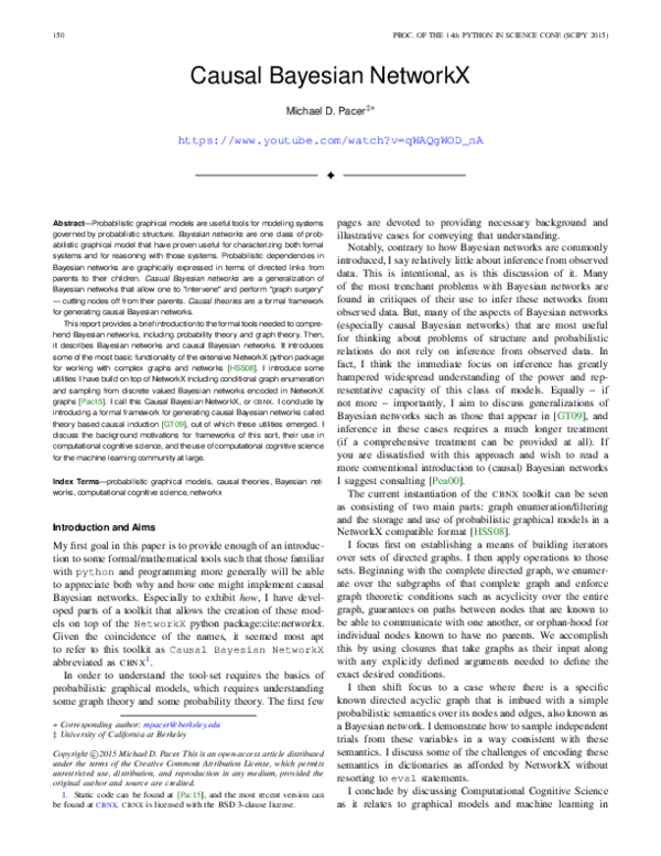 (PDF) Causal Bayesian NetworkX