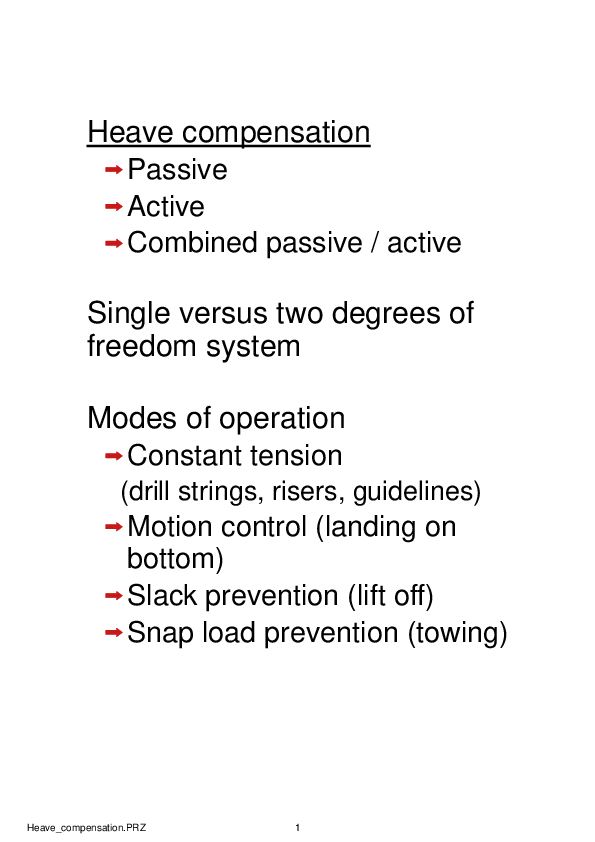 (PDF) Heave Compensation