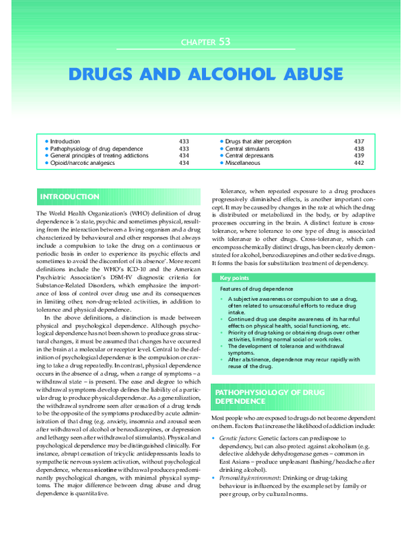 (PDF) DRUGS AND ALCOHOL ABUSE
