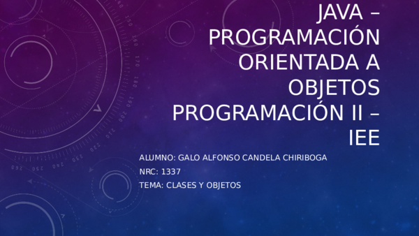 (PPT) Clases y Objetos de Java