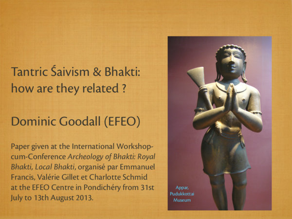 (PDF) Tantric Śaivism & Bhakti: how are they related
