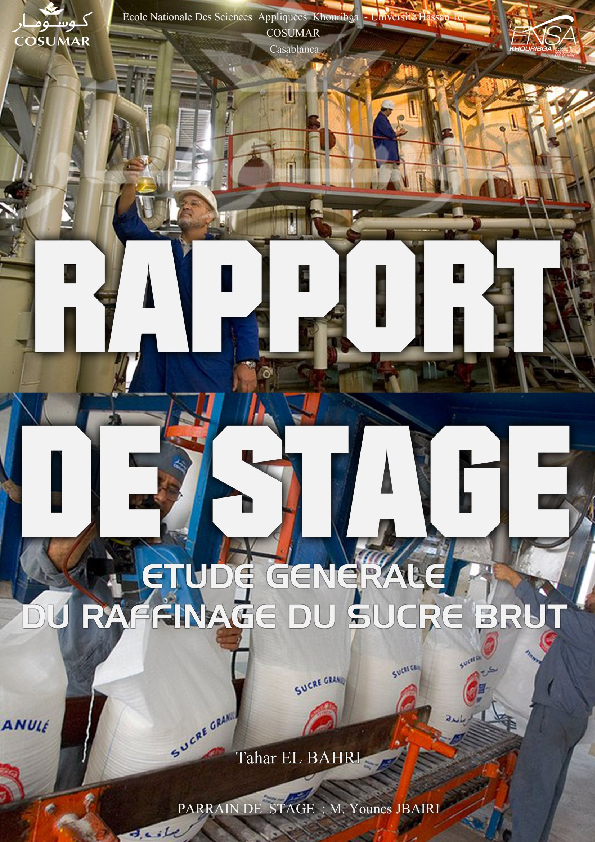 (PDF) Rapport de stage COSUMAR