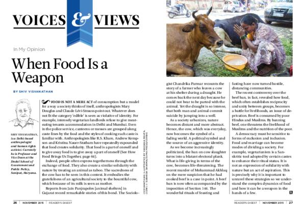 (PDF) When food is weapon