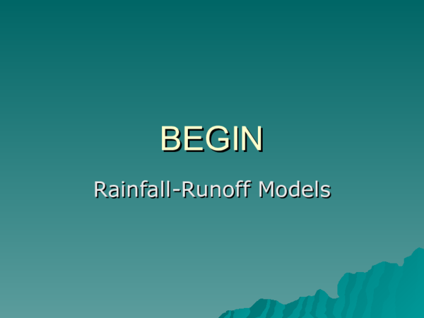 (PPT) 5 rainfall runoff