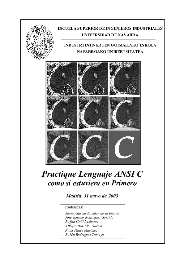 (PDF) Ejercicios de ansi C