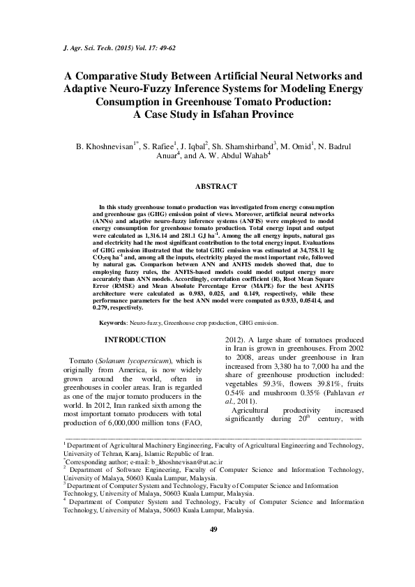 (PDF) A comparative study between artificial neural networks and adaptive neuro-fuzzy inference ...