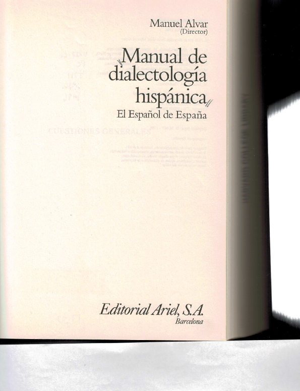 (PDF) Manual de dialectología hispánica - Castilla la Nueva