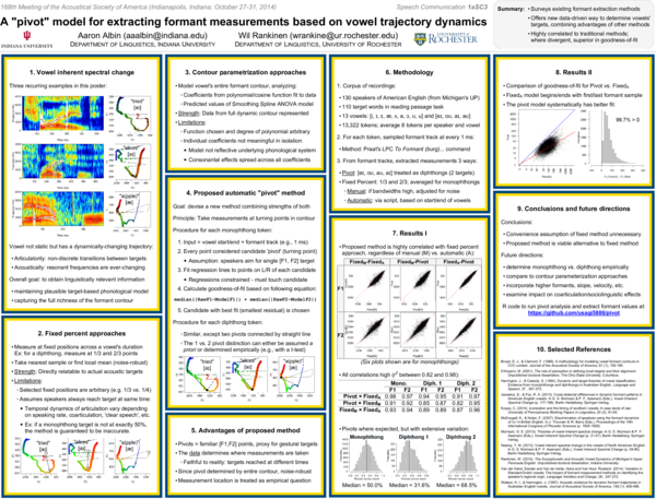 Pdf A Pivot” Model For Extracting Formant Measurements Based On