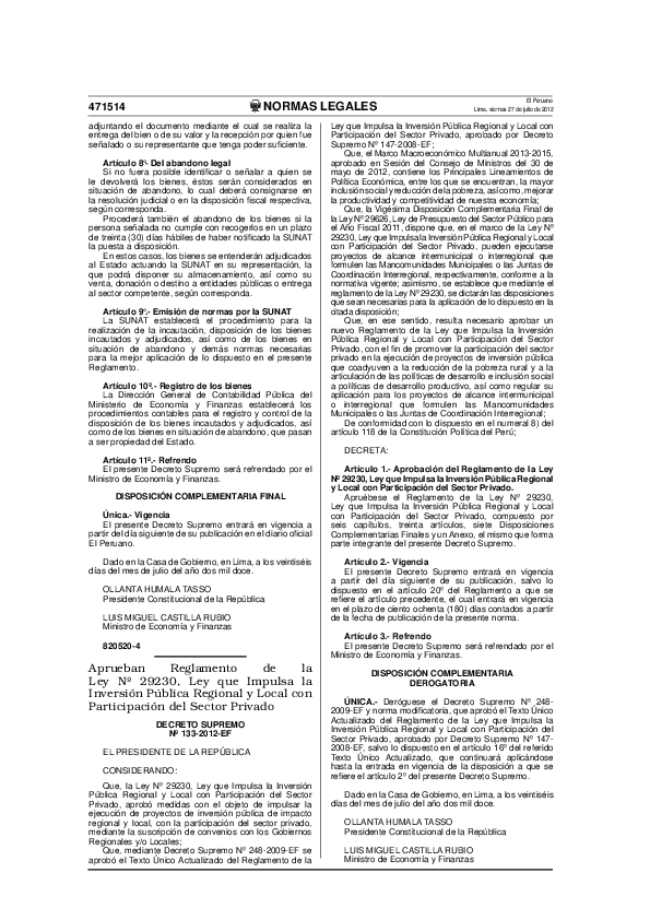 (PDF) Cuadernillo de Normas Legales