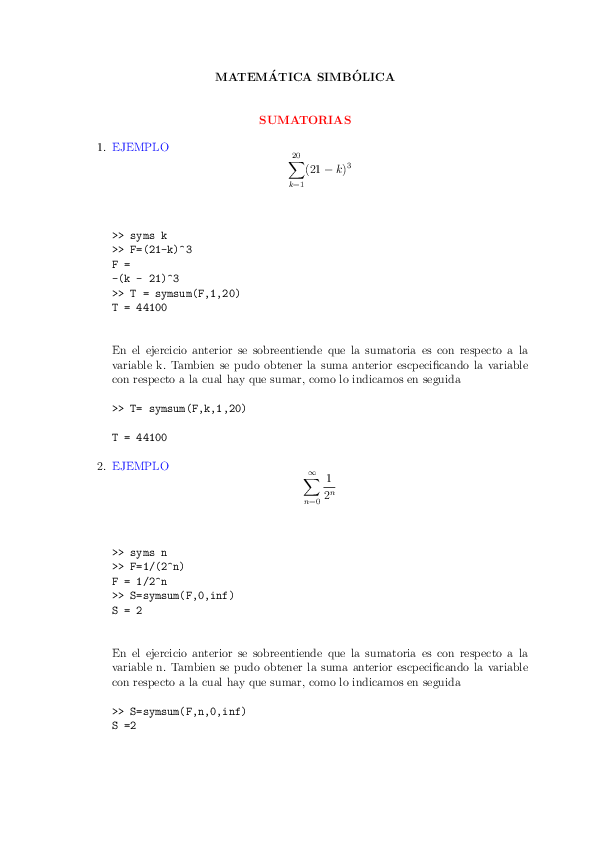 (PDF) Ejercicios Desarrollados de Matematica Simbolica