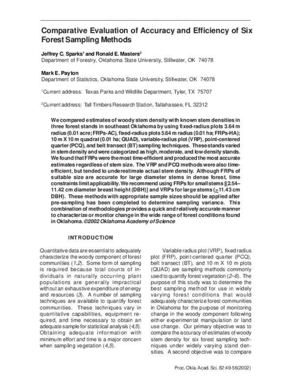 (PDF) Comparative evaluation of accuracy and efficiency of six forest ...