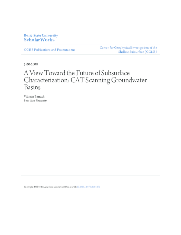 (PDF) A view toward the future of subsurface characterization: CAT ...
