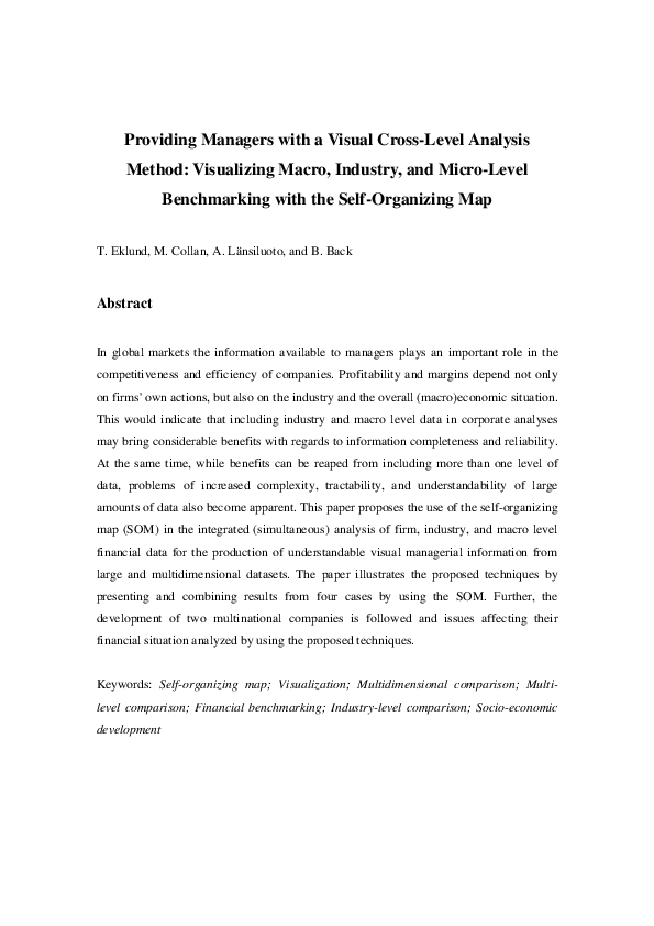 (PDF) Providing Managers with a Visual Cross-Level Analysis Method ...