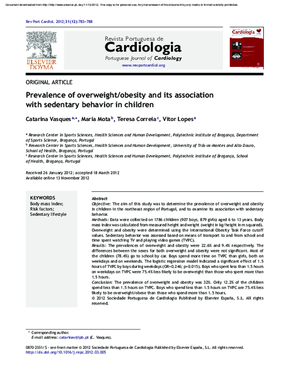 (PDF) Prevalence of overweight/obesity and its associated factors among ...
