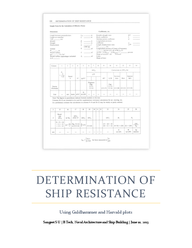 (PDF) Determination of Ship Resistance using Harvald Plots
