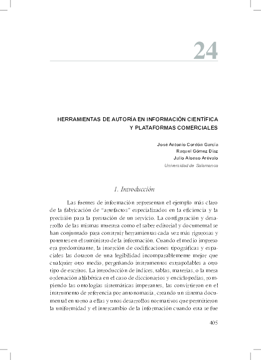 (PDF) Herramientas de autoría en información científica y plataformas ...
