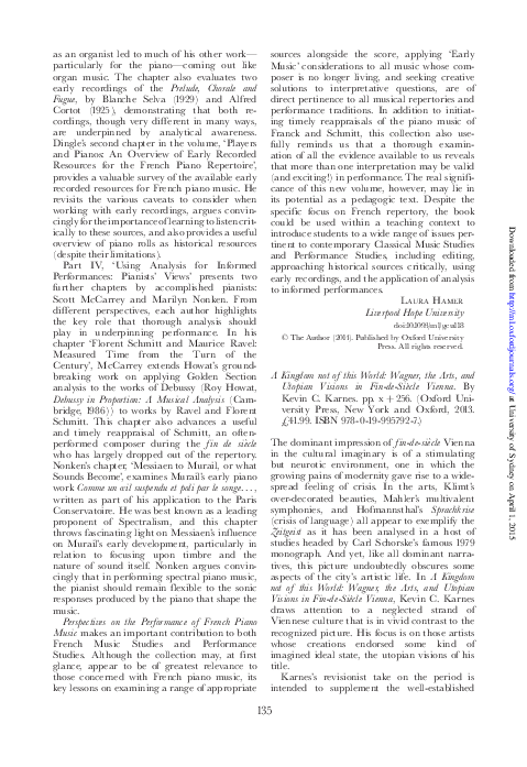 (PDF) Review of Kevin C. Karnes, A Kingdom not of this World: Wagner ...