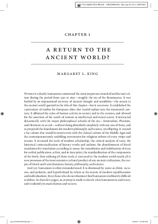 (PDF) A Return to the Ancient World? (2015)