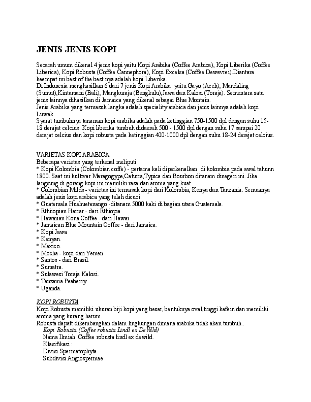 (DOC) JENIS JENIS KOPI