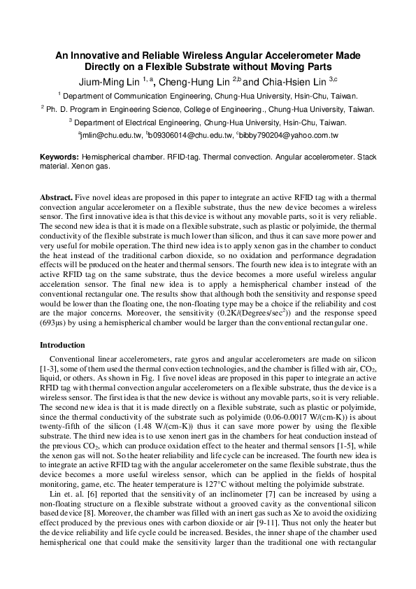 (PDF) An Innovative and Reliable Wireless Angular Accelerometer Made ...