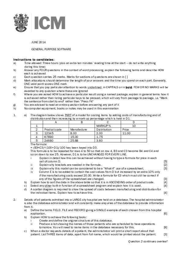 General Purpose Software