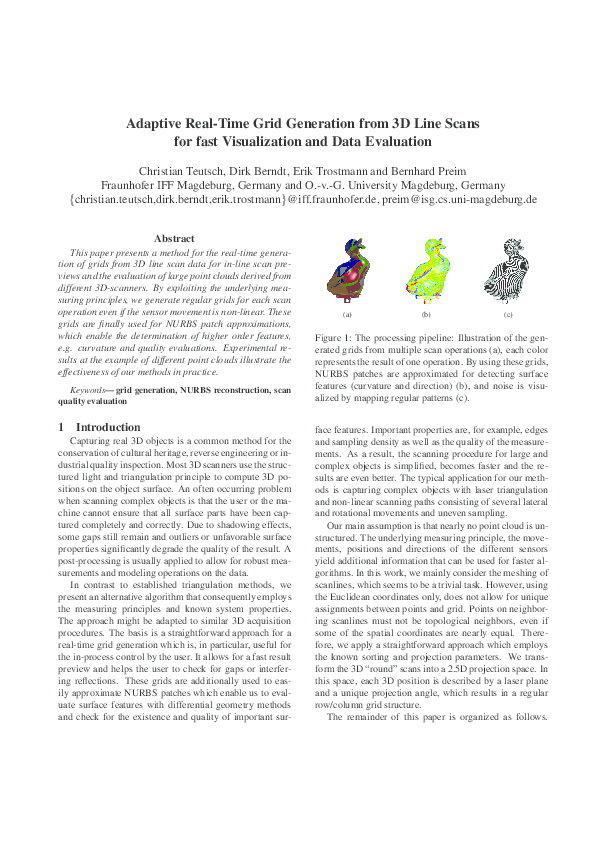 (PDF) Adaptive Real-Time Grid Generation from 3D Line Scans for fast ...