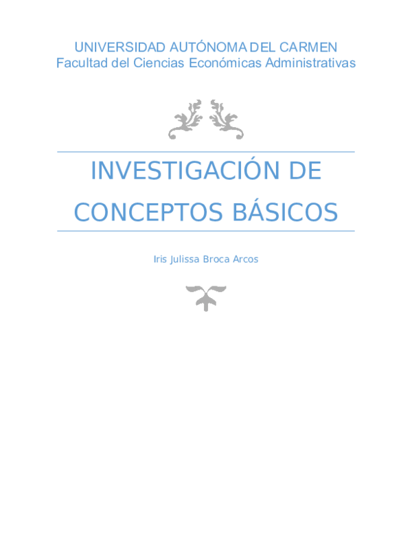 (DOC) Investigacion DE CONCEPTOS BASICOS