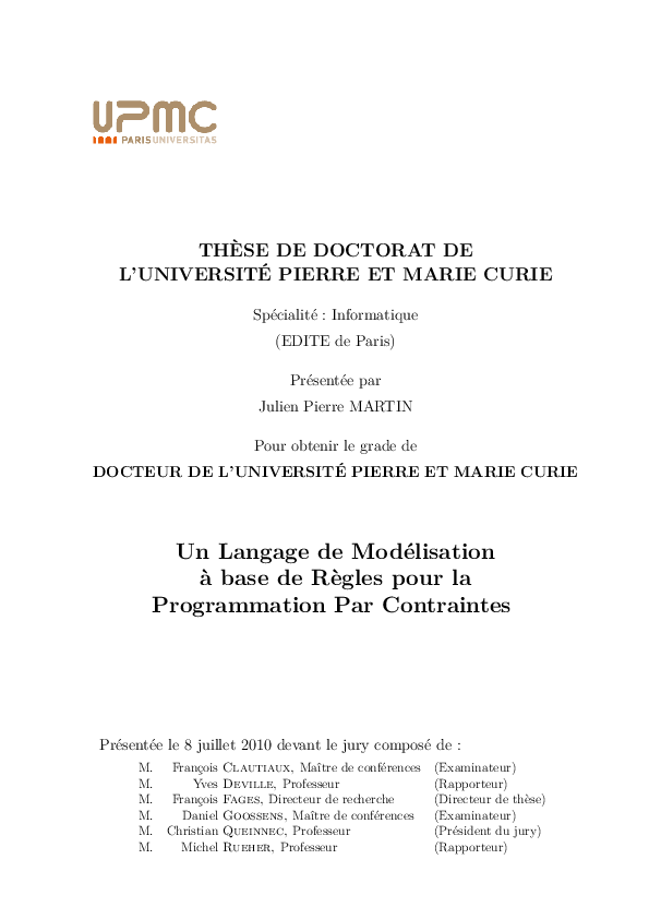 (PDF) A Rule-based Modelling Language for Constraint Programming (PDF) A Rule-based Modelling Language for Constraint Programming