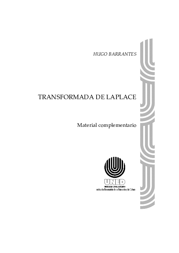 (PDF) Transformada de Laplace - Material complementario 2011