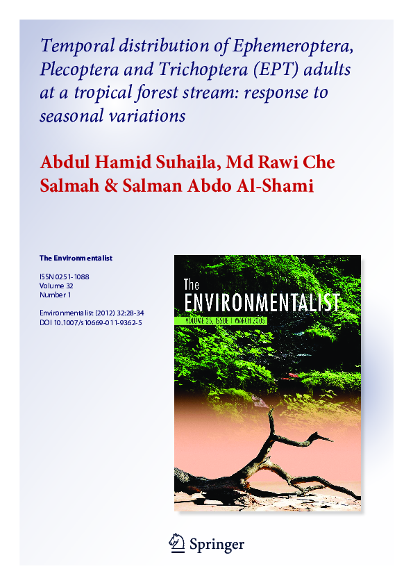 (PDF) Temporal Distribution of Ephemeroptera, Plecoptera and ...