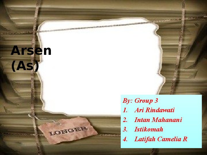 (PPT) Arsen Kelompok 3