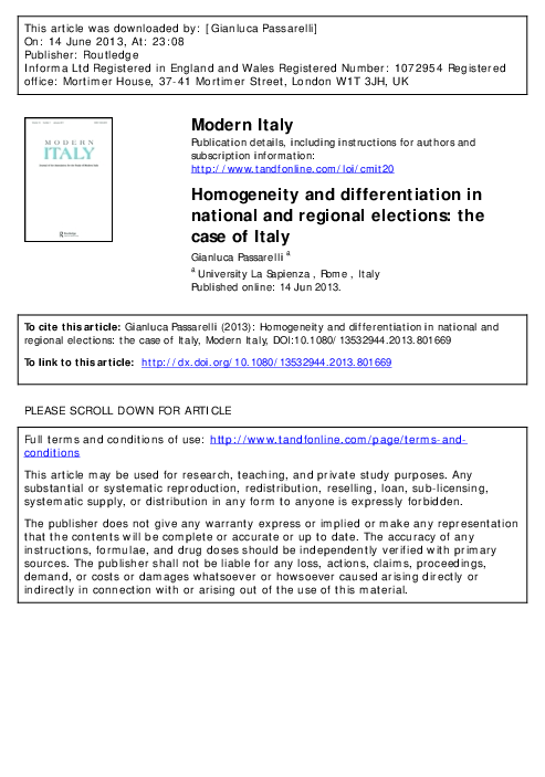 (PDF) Homogeneity and differentiation in national and regional ...