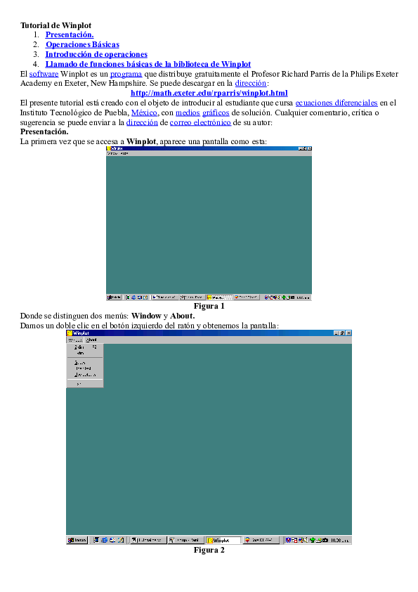 (PDF) Tutorial de Winplot | Luis Gato - Academia.edu
